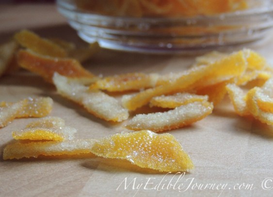 Candied Lemon Zest | My Edible Journey